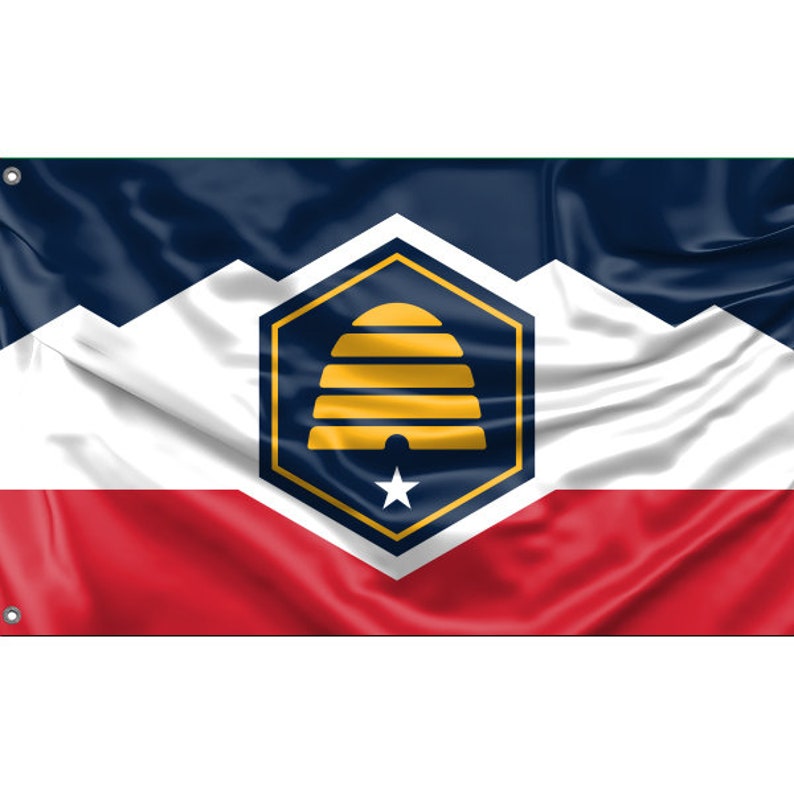 State Flag of Utah, USA | Unique Design Print | High Quality Materials ...