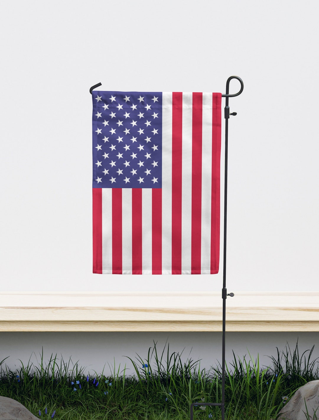 United States of America Garden Flag | Size - 12" X 18" | Double Sided ...