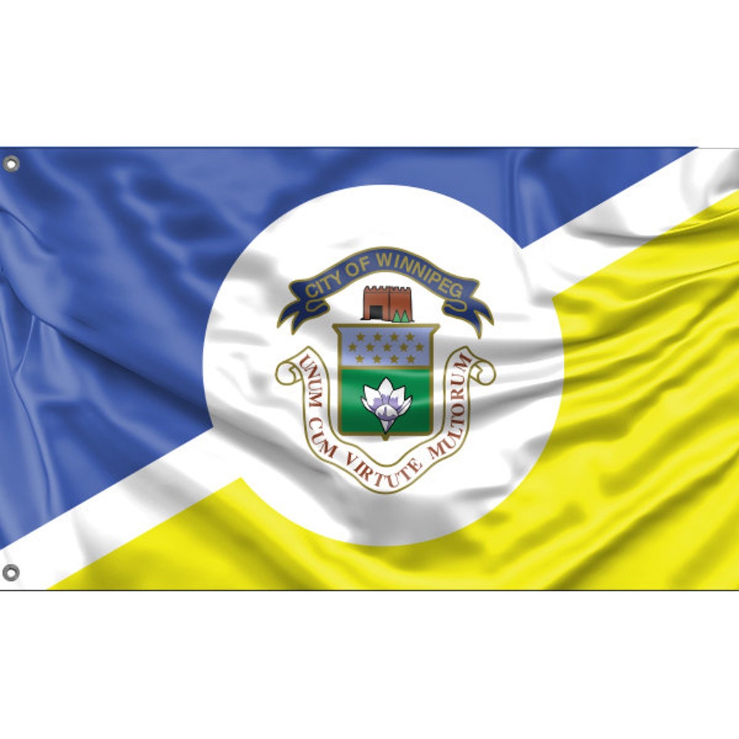 Flag of Winnipeg Canada Unique Design Print High Quality - Etsy