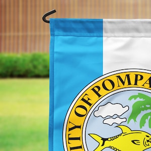 Pompano Beach, Florida USA Garden Flag | Size - 12" X 18" | Double ...