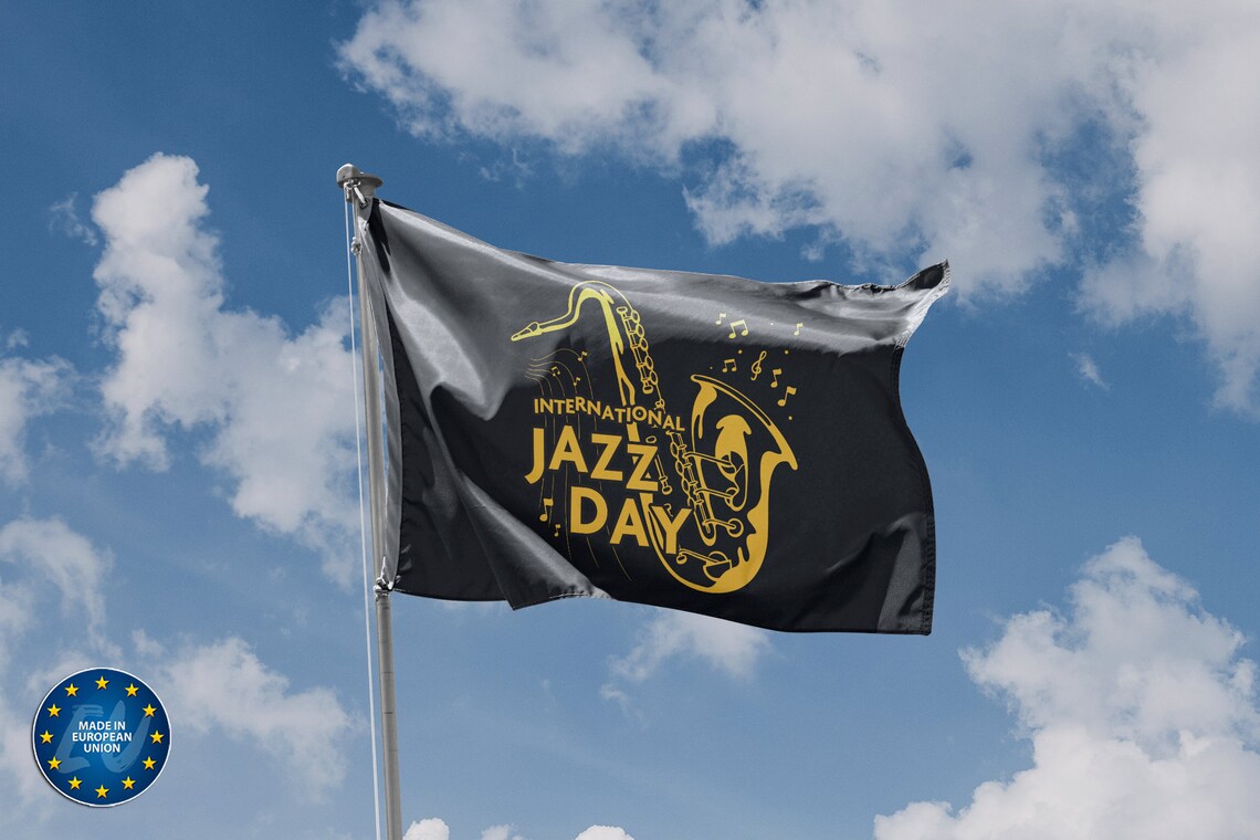 International Jazz Day Flag Unique Design Print Hiqh - Etsy