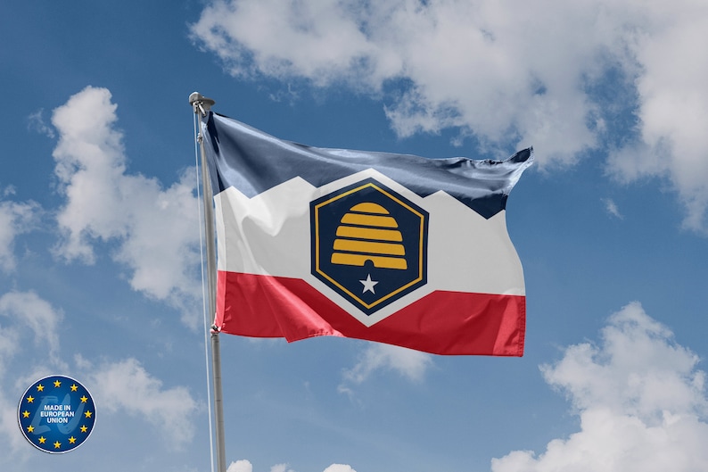State Flag of Utah, USA | Unique Design Print | High Quality Materials ...