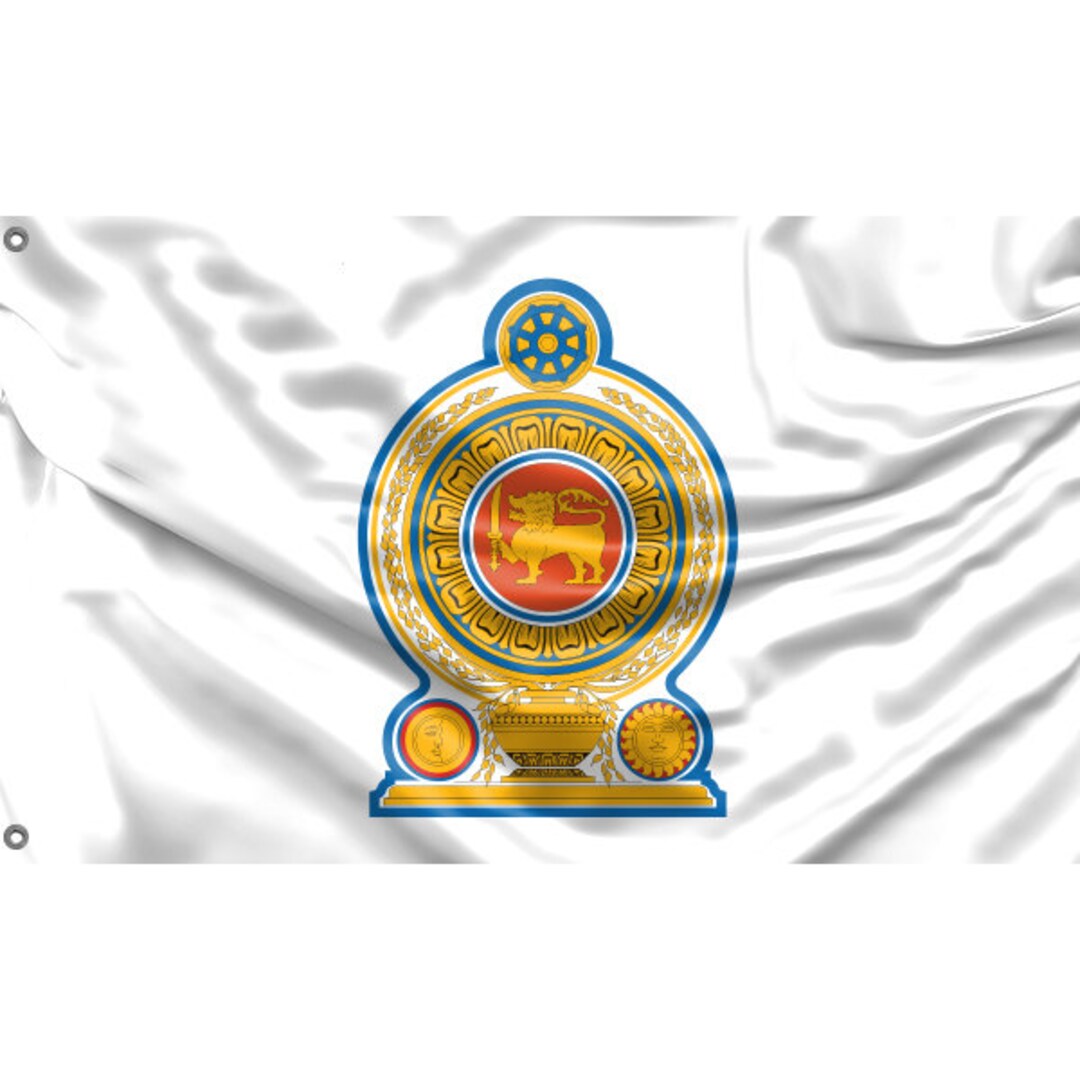 Sri Lanka National Emblem Flag Unique Design Print Hiqh Quality ...