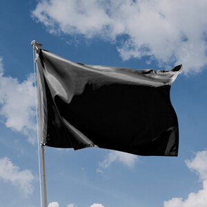 Plain Black Flag | Unique Design Print | Hiqh Quality Materials | 5 ...