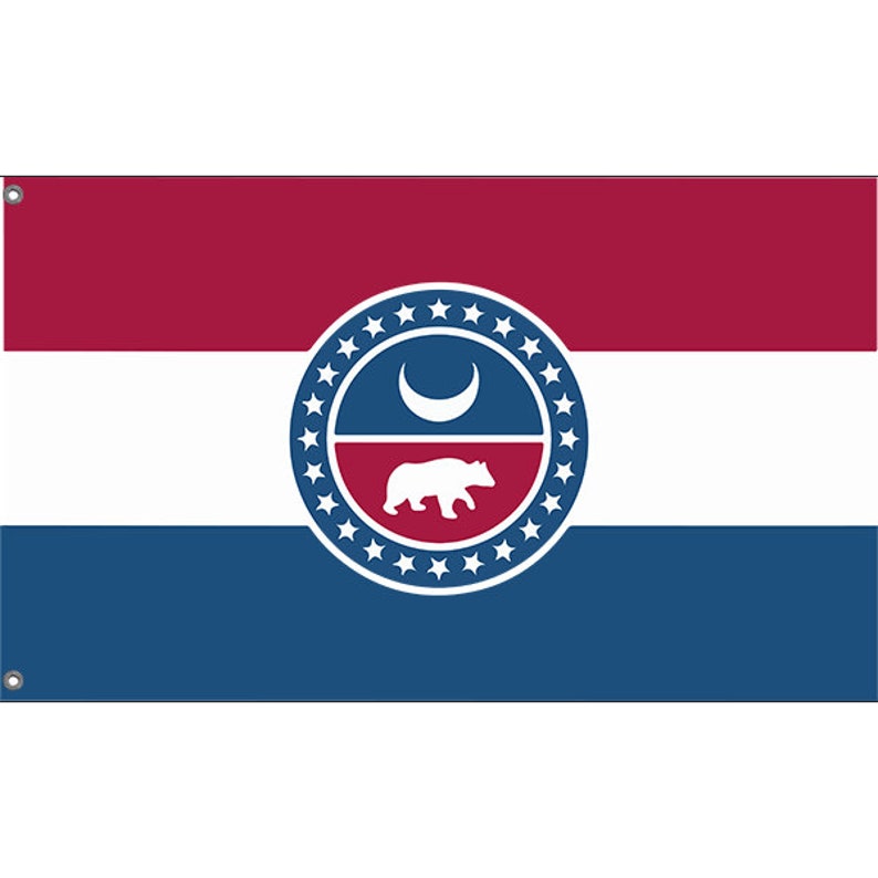 Redesigned Missouri State Flag Unique Design Print High - Etsy