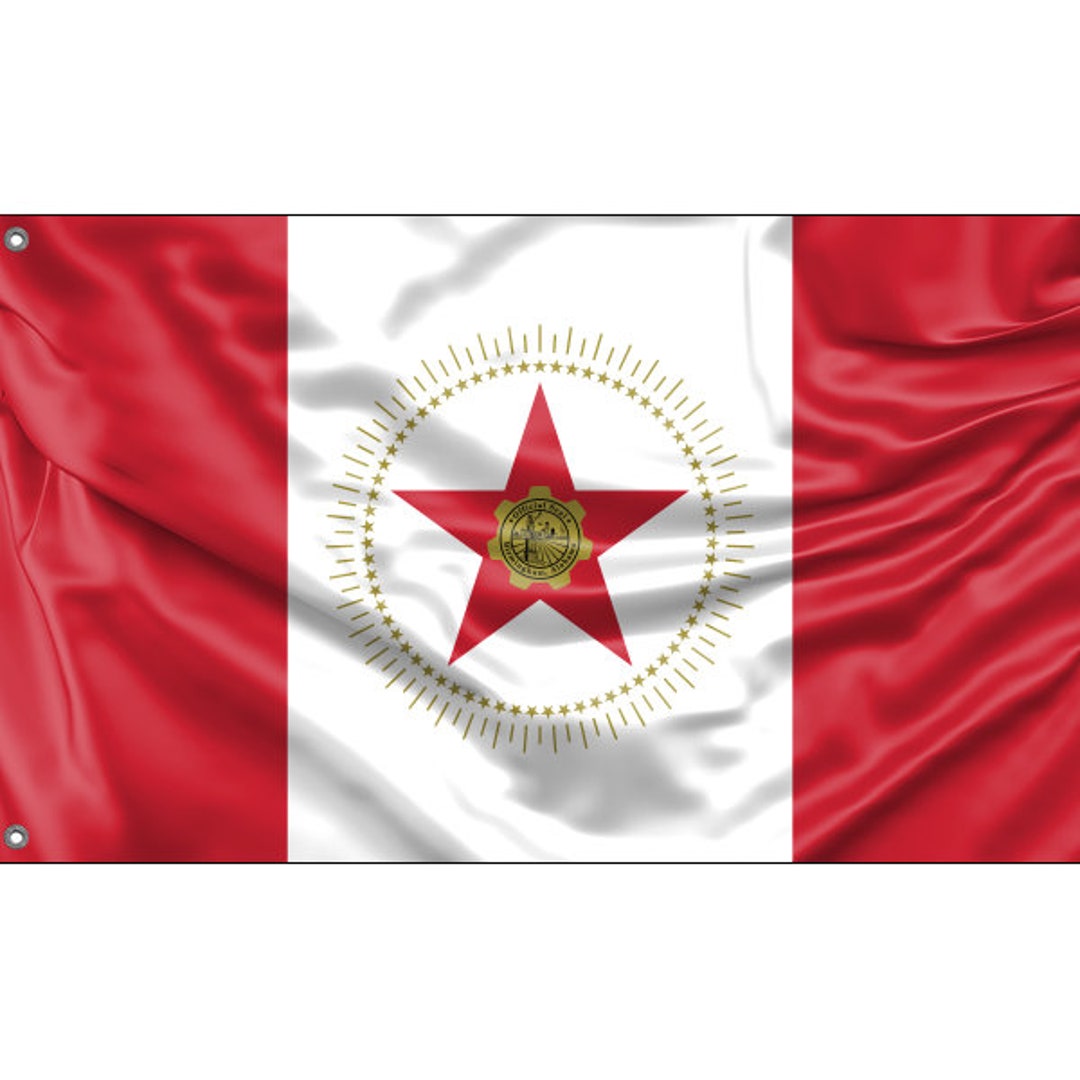 Flag of Birmingham, Alabama, Unique Print, 3x5 Ft / 90x150 Cm Size, EU ...