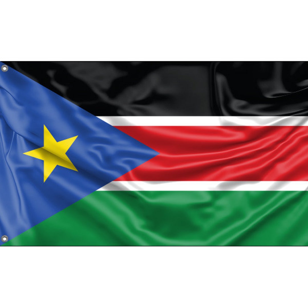 Flag of South Sudan Unique Design Print High Quality Materials 5 Sizes ...
