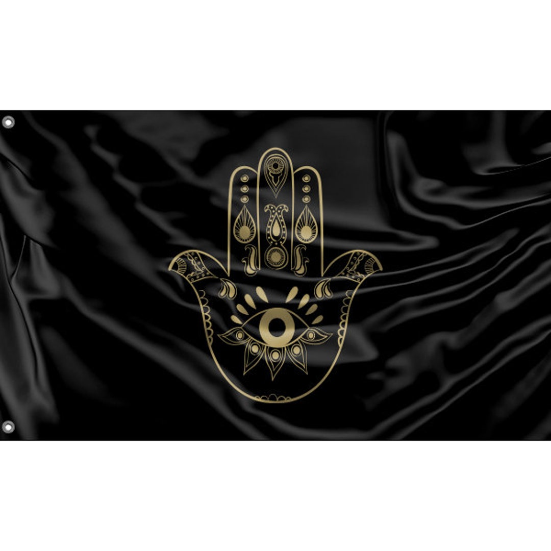 Hamsa Flag Unique Design Print High Quality Materials Size 3x5 Ft ...