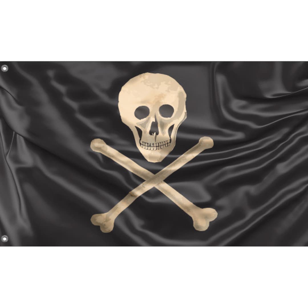 Jolly Roger Flag Unique Design Print High Quality Materials Size 3x5 Ft ...