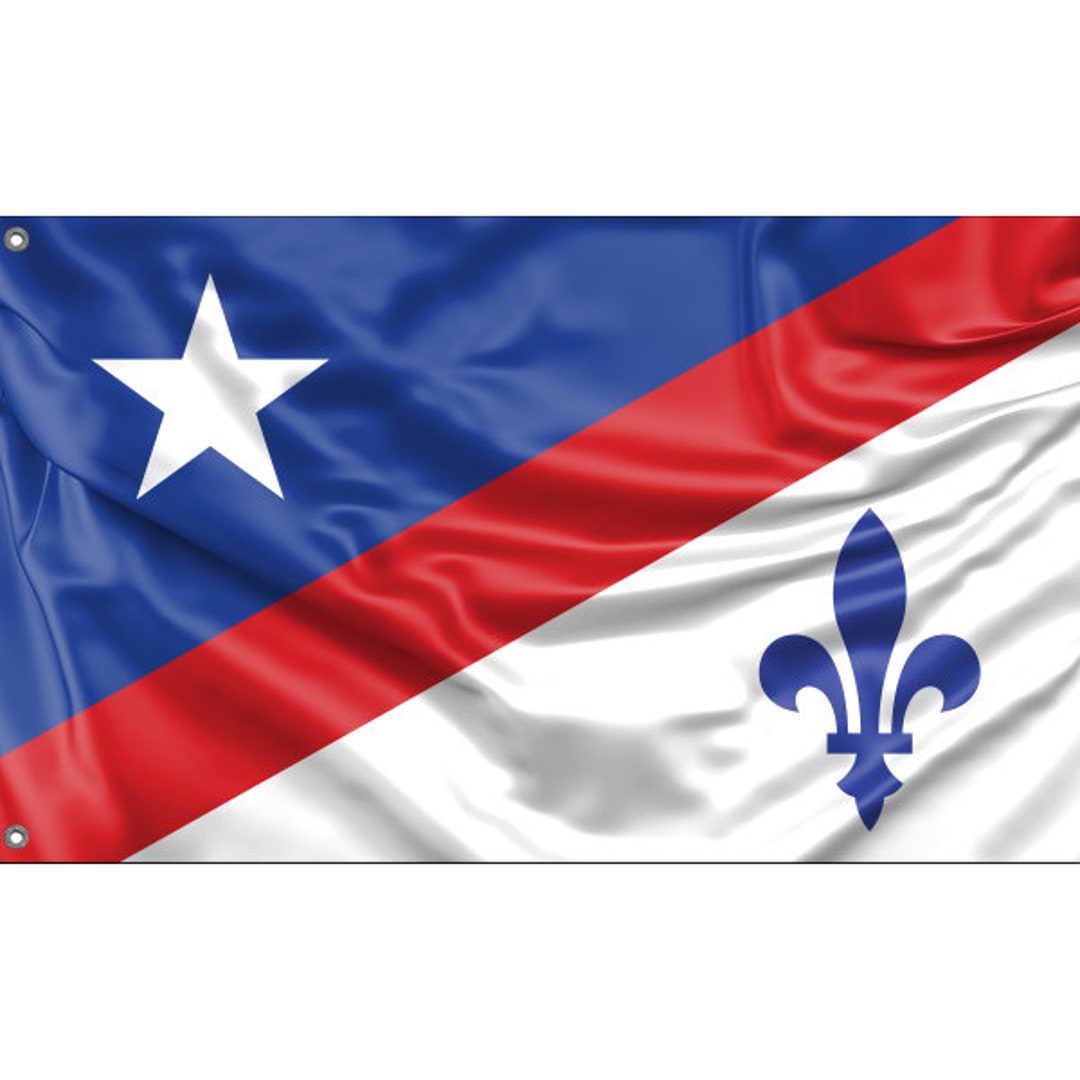 Franco-american Flag Unique Design Print High Quality Materials Size ...