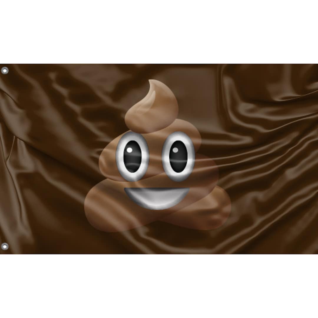 Poop Flag Unique Design Print High Quality Materials Size 3x5 Ft ...