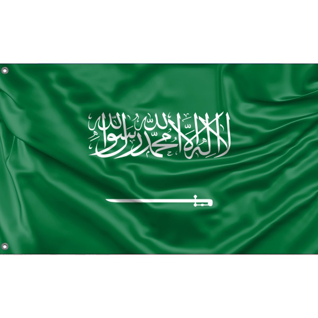 Flag of Saudi Arabia Unique Design Print High Quality Materials Size ...