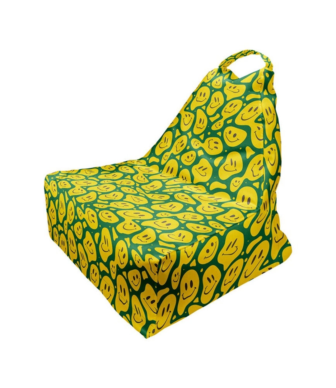 Bean Bag Chair With Distorted Smiles Pattern Print | Unique Design VI ...