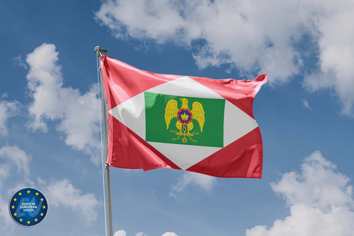 Napoleonic Kingdom of Italy Flag | Unique Design Print | Hiqh Quality ...