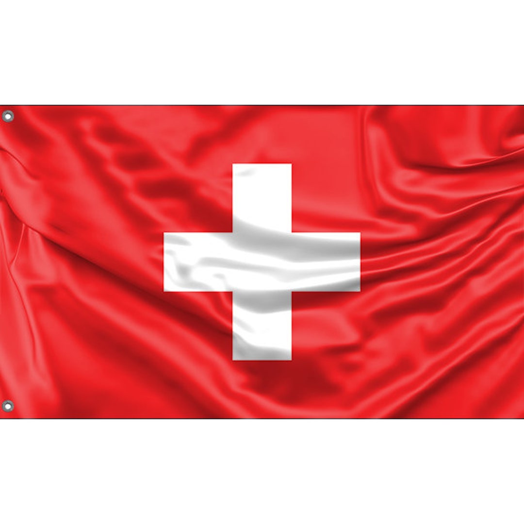 Flag of Switzerland Unique Design Print High Quality Materials Size 3x5 ...