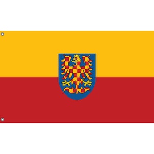 Flag of Moravia With Eagle, Unique Print, 3x5 Ft / 90x150 Cm Size, EU ...