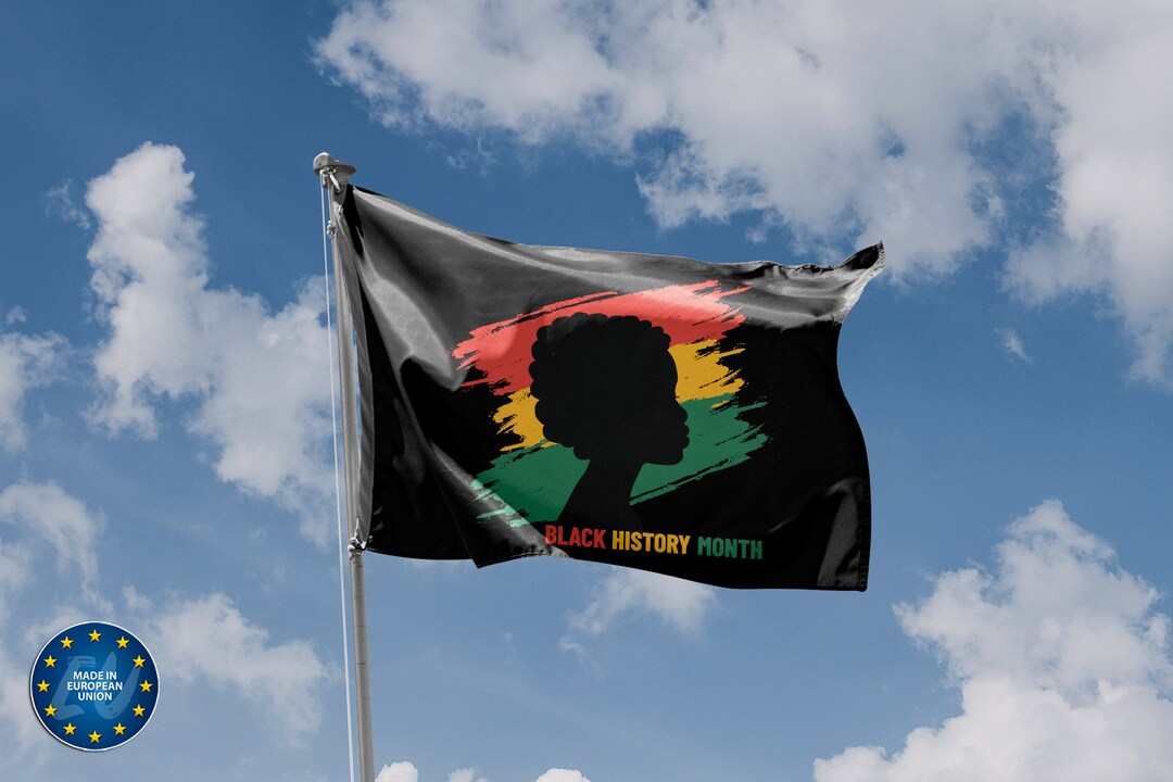 Black History Month Flag | Unique Design Print | High Quality Materials ...