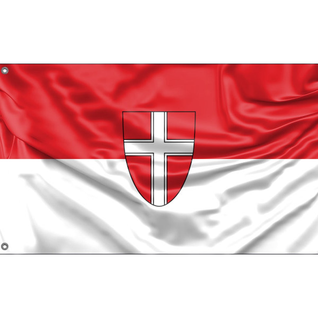Flag of Vienna, Austria, Unique Print, 3x5 Ft / 90x150 Cm Size, EU Made ...