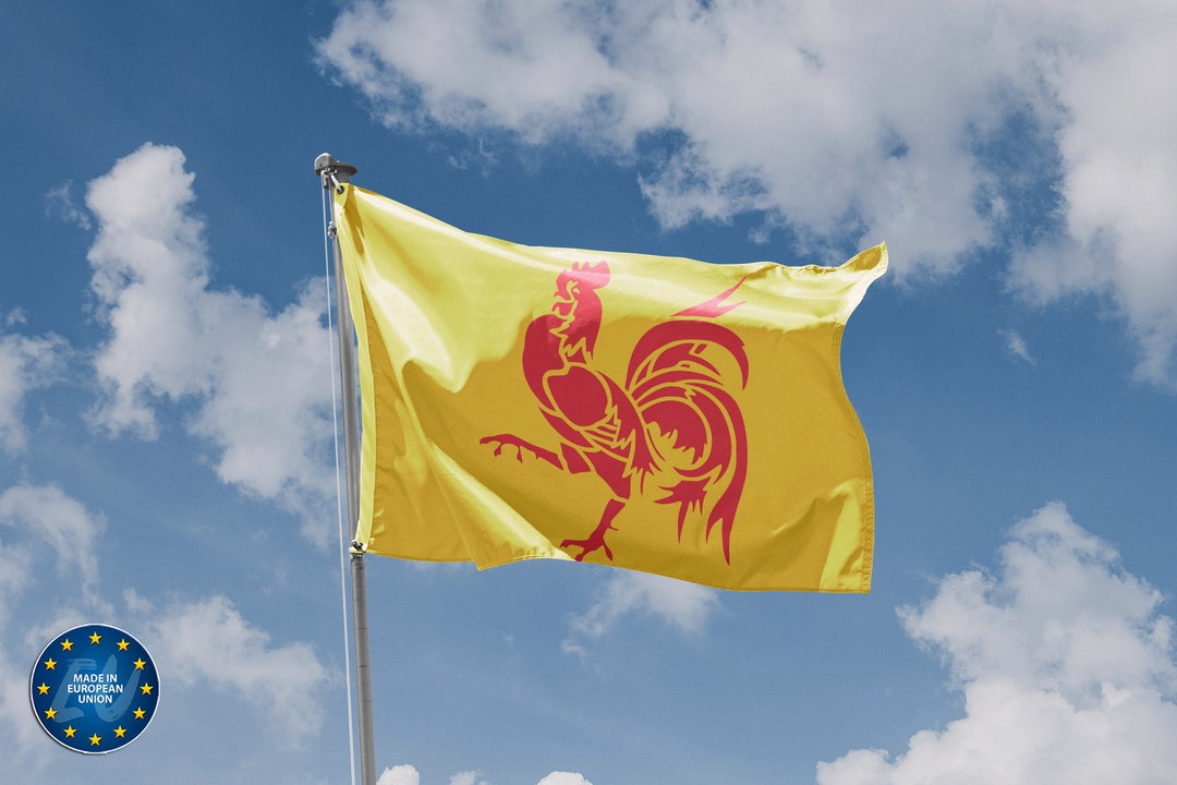 Flag of Wallonia, Belgium | Unique Design Print | High Quality ...