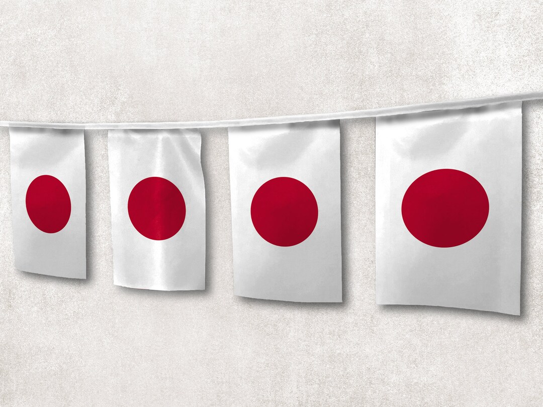 Japan Flag Garland | Unique Design Home Decor | High Quality Materials ...