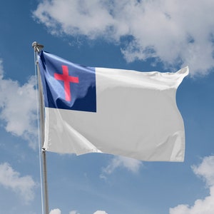 Christian Flag Unique Design Print High Quality Materials 5 Sizes