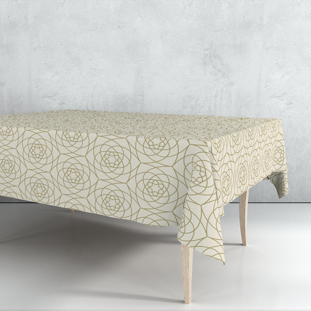 Traditional Arabic Light Design Tablecloth Unique Design Table Decor ...