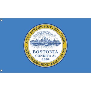 Boston City Flag | Unique Design Print | High Quality Materials | Size ...