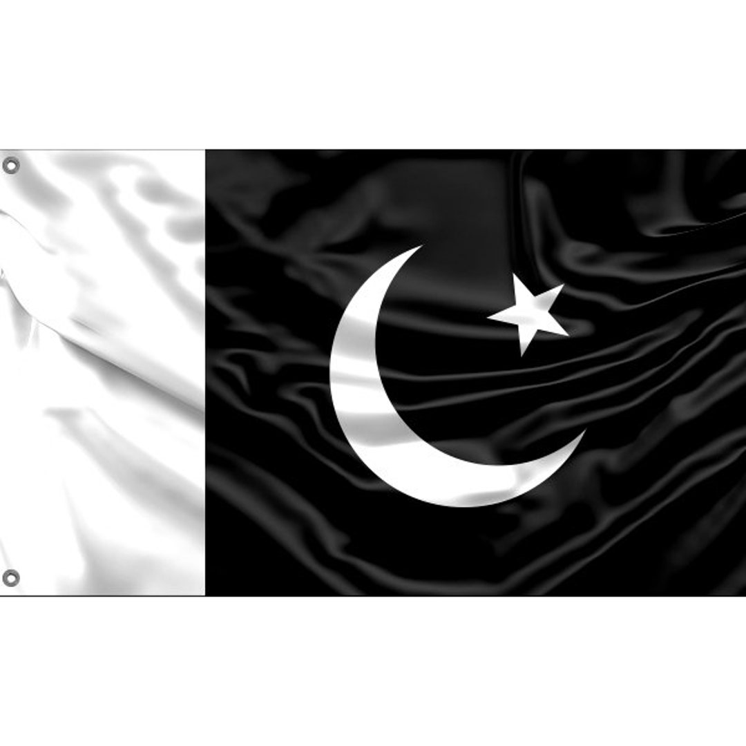 Black Pakistan Flag Unique Design Print High Quality - Etsy