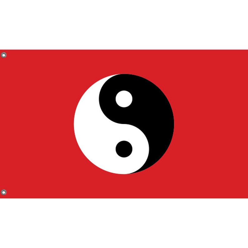 Yin Yang Sing Flag | Unique Design Print | Hiqh Quality Materials | 5 ...