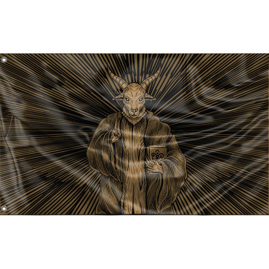 Baphomet Flag Unique Design Print High Quality Materials Size 3x5 Ft ...