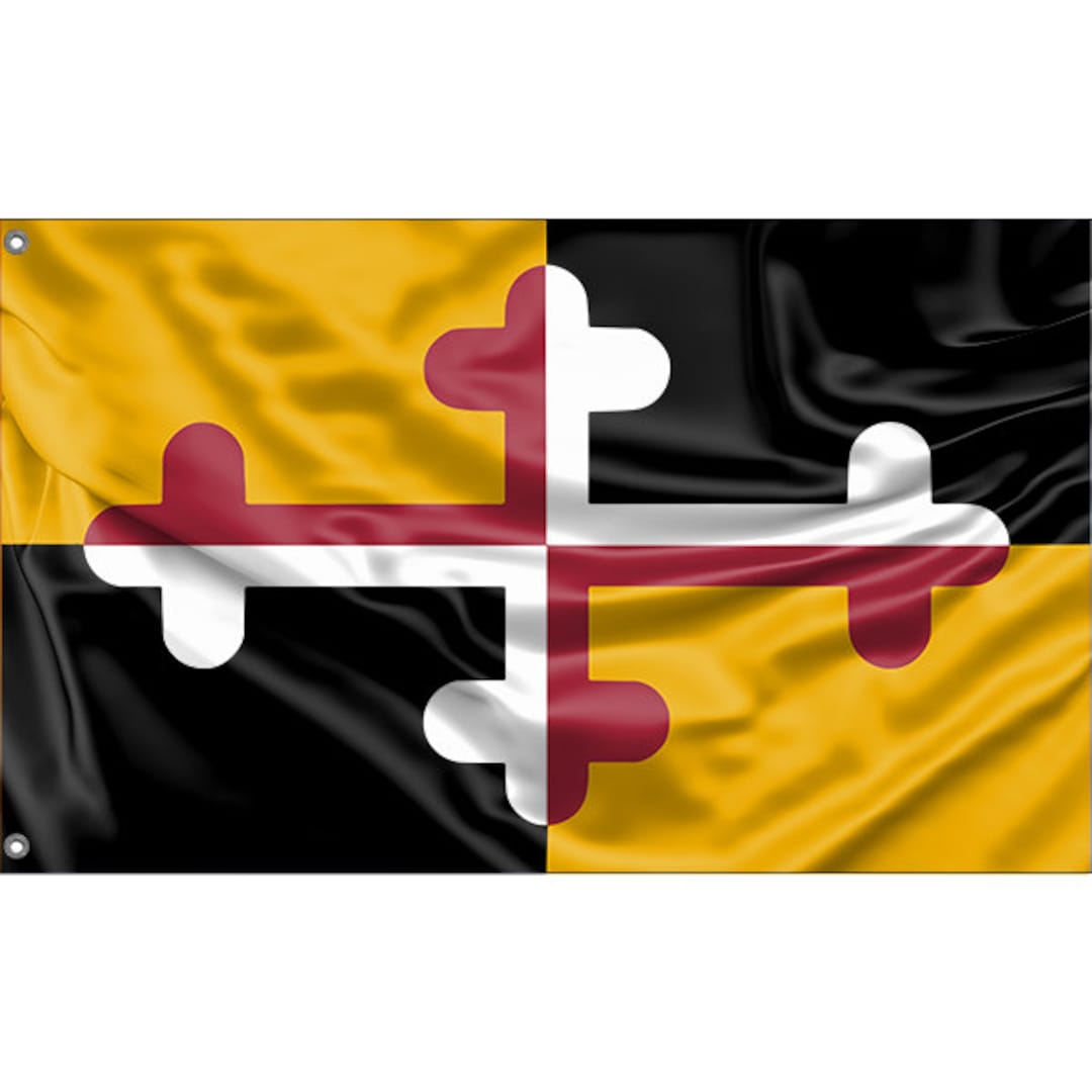 Redesigned Maryland State Flag Unique Design Print High Quality ...