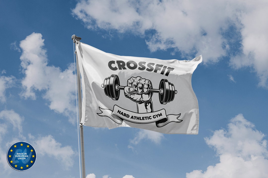 Crossfit Hard Athletic Gym Flag | Unique Design Print | Hiqh Quality ...