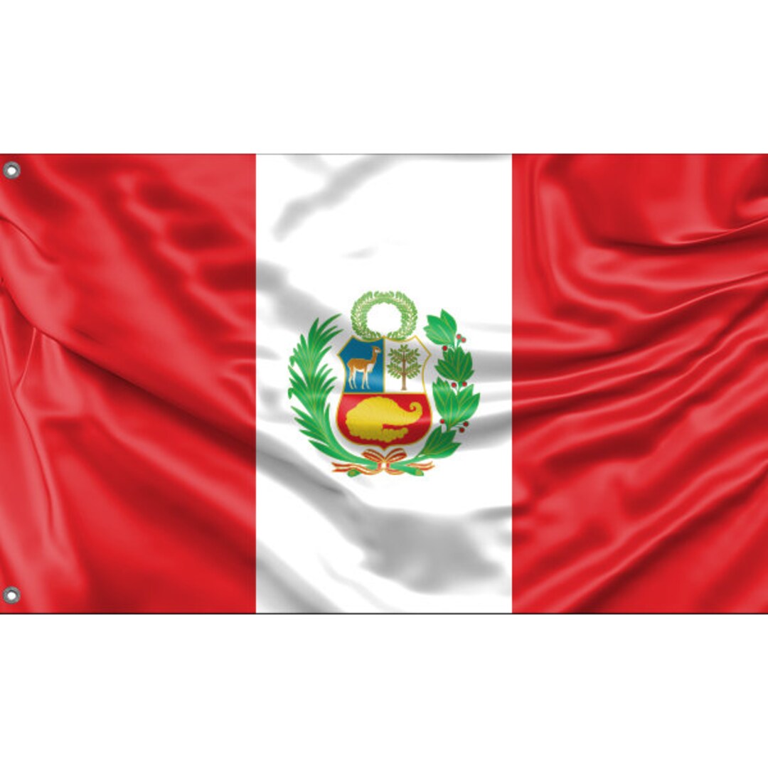 Peru State Flag Unique Design Print High Quality Materials Size 3x5 Ft ...