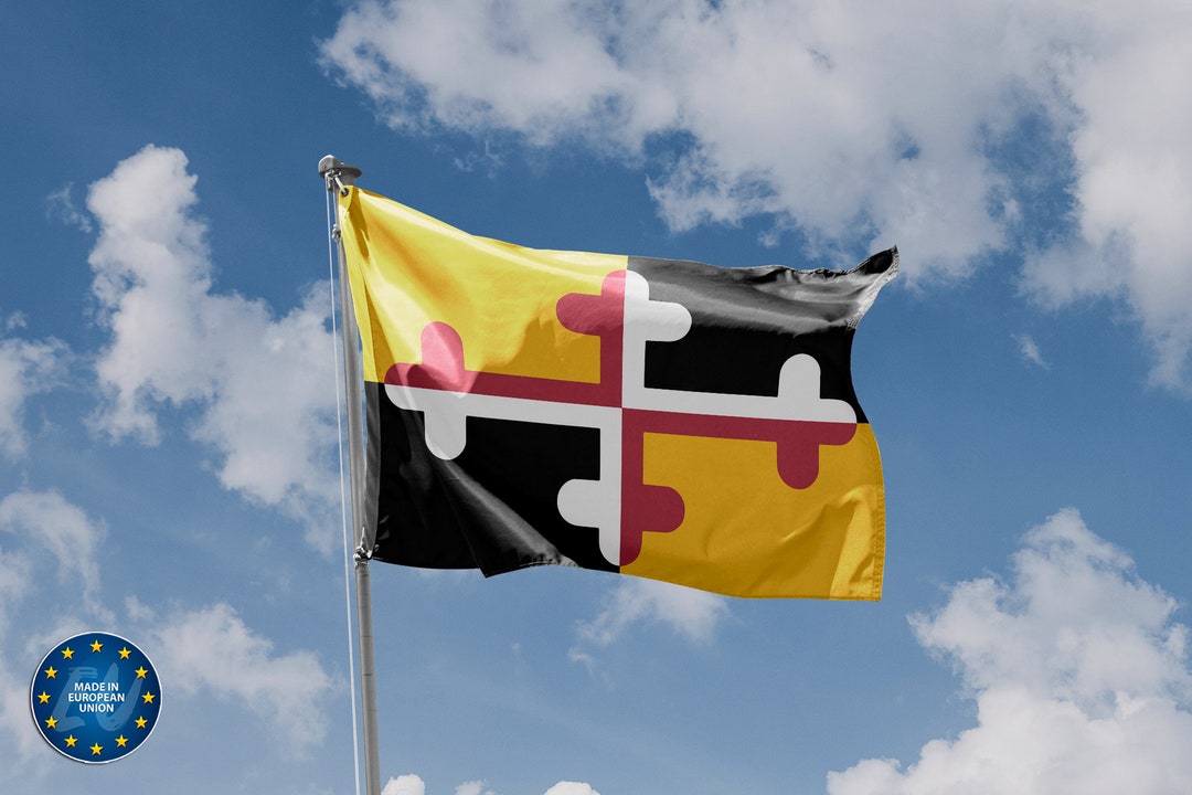Redesigned Maryland State Flag | Unique Design Print | High Quality ...