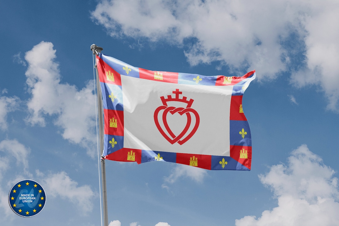 Traditional Flag of Vendée | Unique Design Print | High Quality ...
