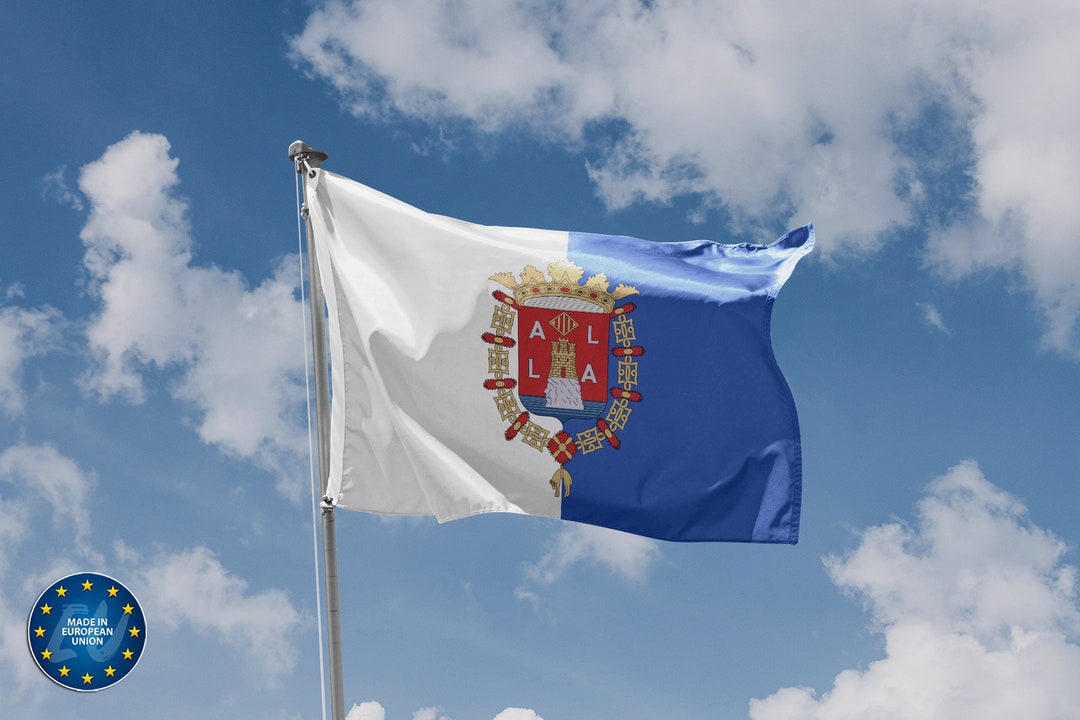 Alicante, Spain Flag | Unique Design Print | High Quality Materials ...