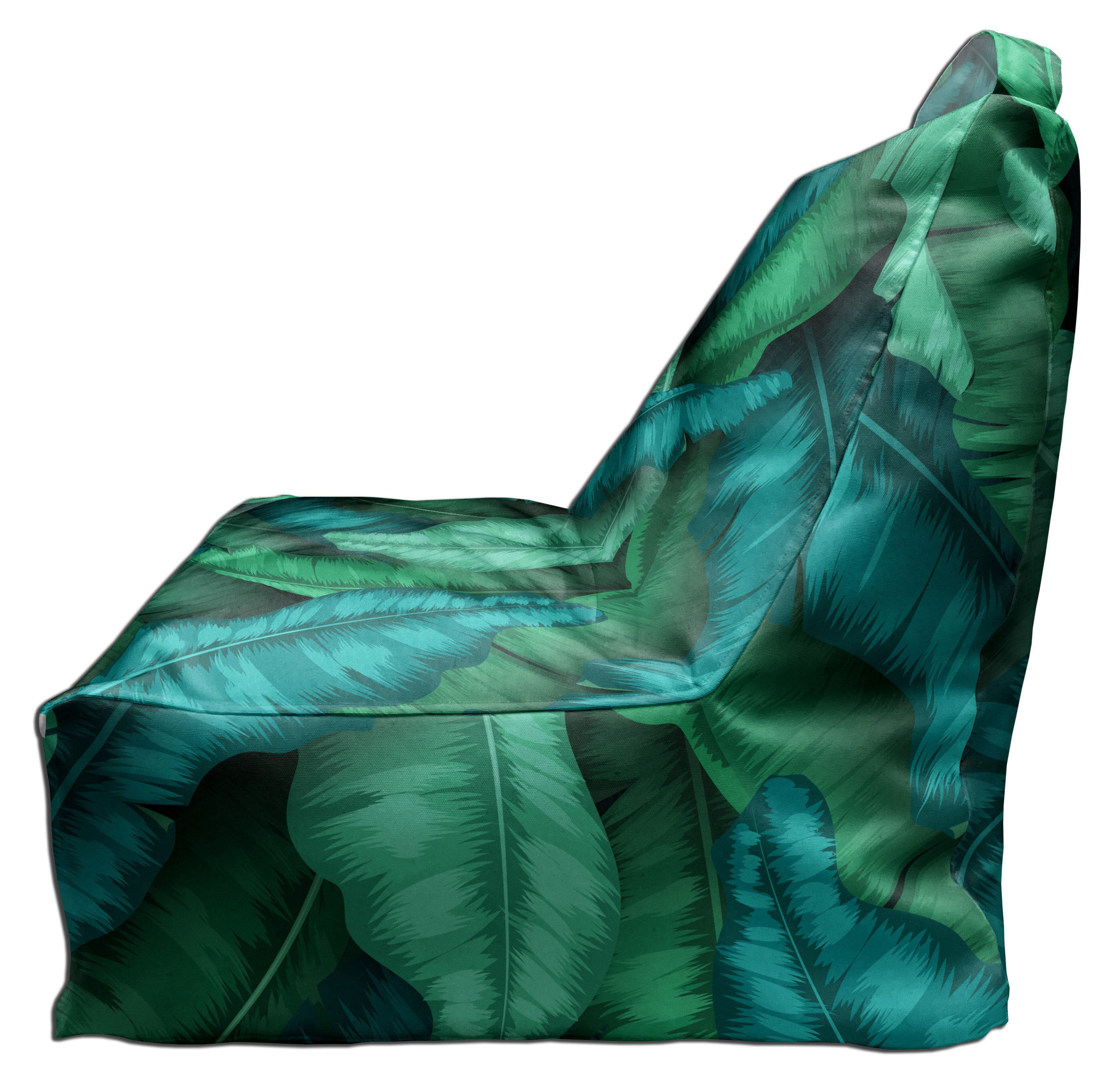 Bean Bag Chair With Tropical Leaves Print III | Unique Design | Full ...
