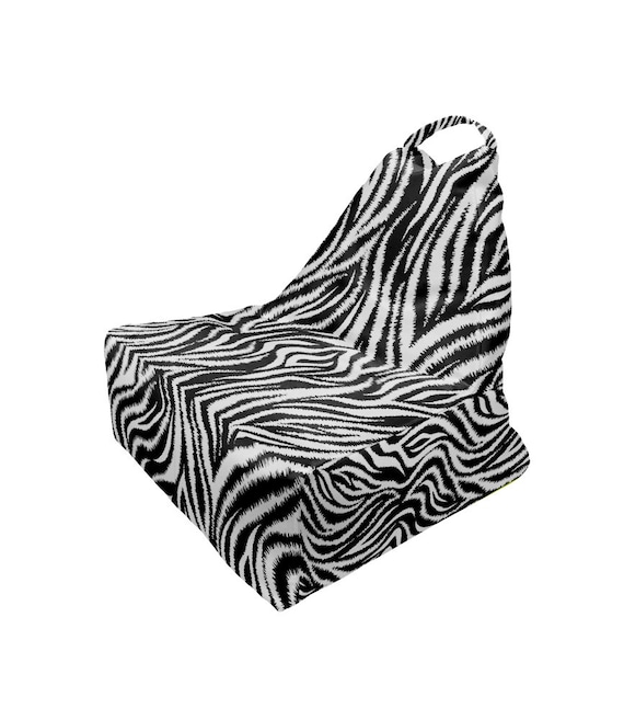 Zebra print bean bag store
