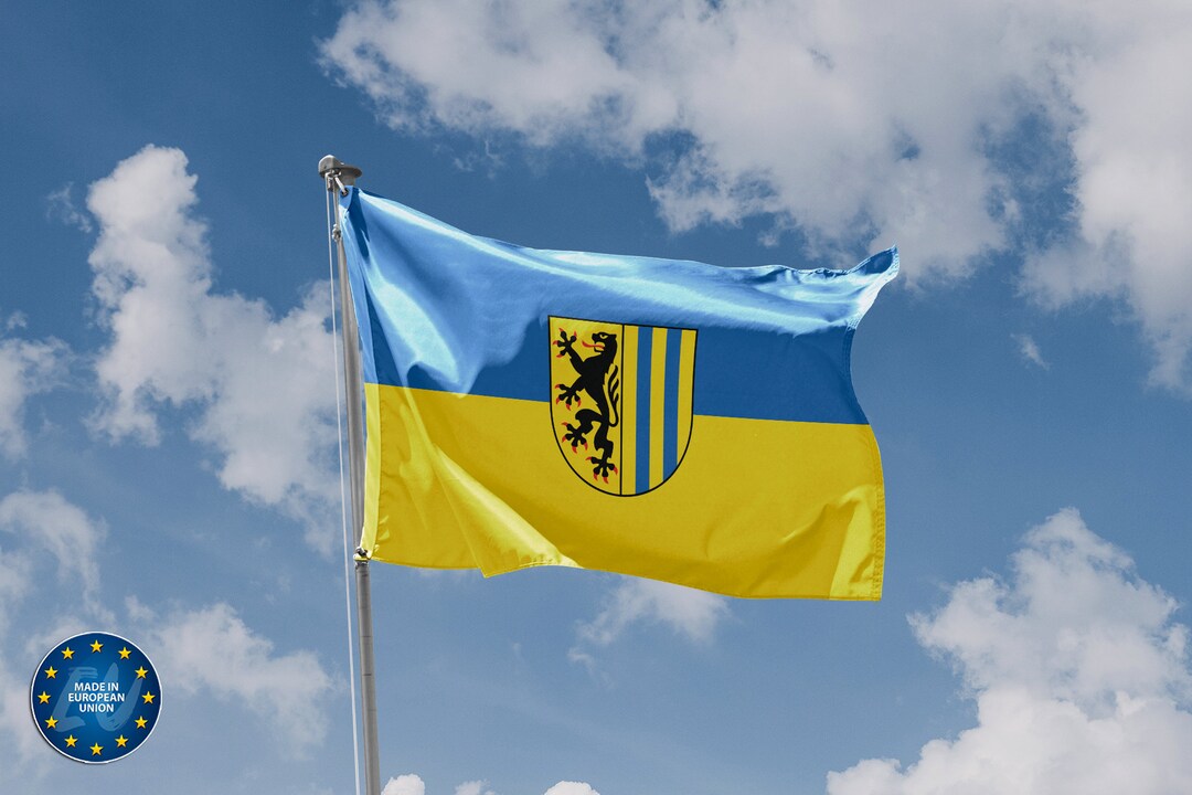 Leipzig, Germany Flag | Unique Design Print | High Quality Materials ...
