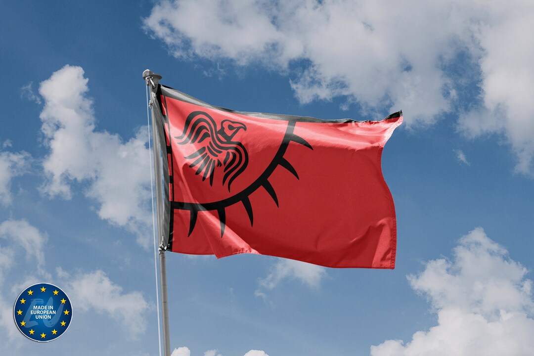 Red Raven Viking Flag | Unique Design Print | Hiqh Quality Materials ...
