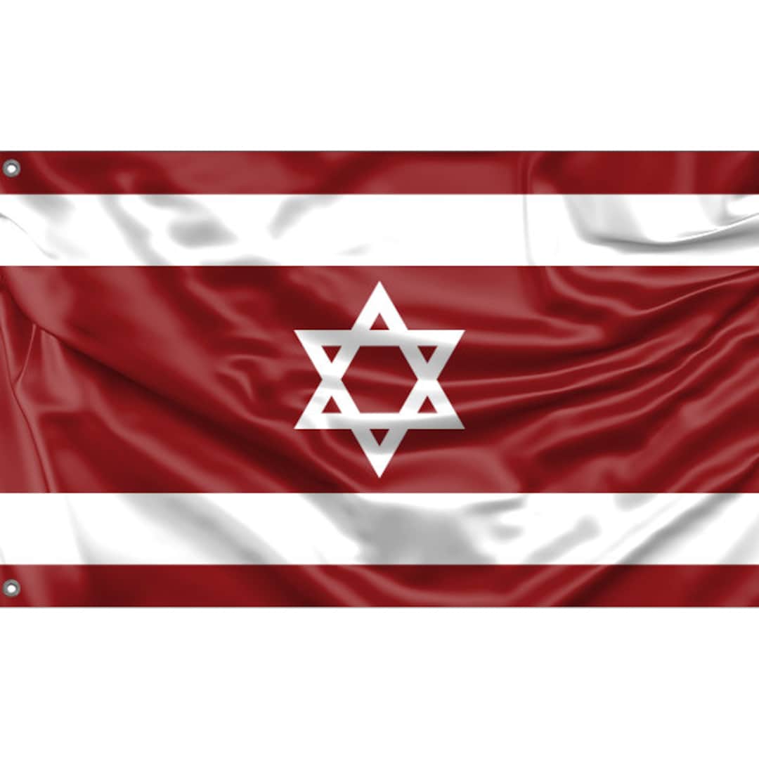 Red Flag of Israel II Unique Design Print High Quality Materials Size ...