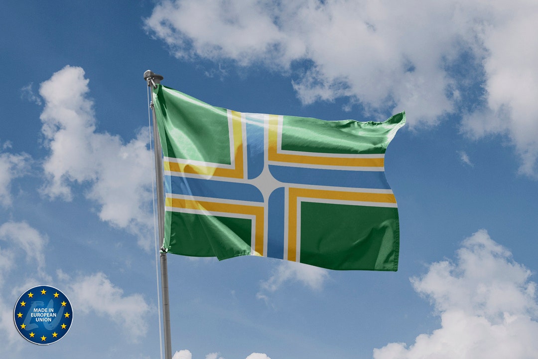 Portland City Flag | Unique Design Print | Hiqh Quality Materials | 5 ...