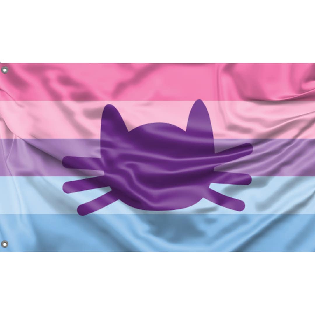 Catgender Flag Unique Design Print Hiqh Quality Materials 5 Sizes Made In Eu Etsy
