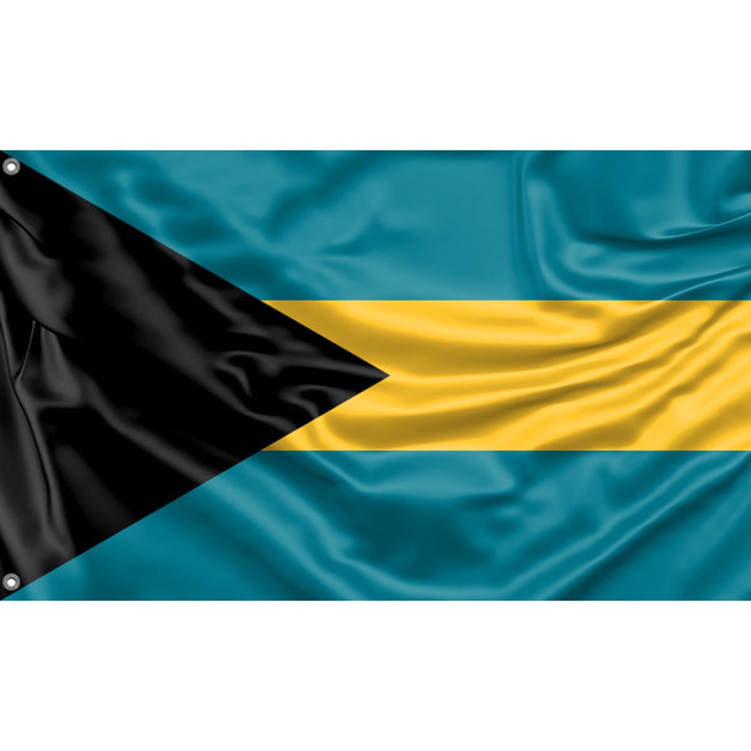 Flag of the Bahamas Unique Design Print High Quality Materials Size 3x5 ...