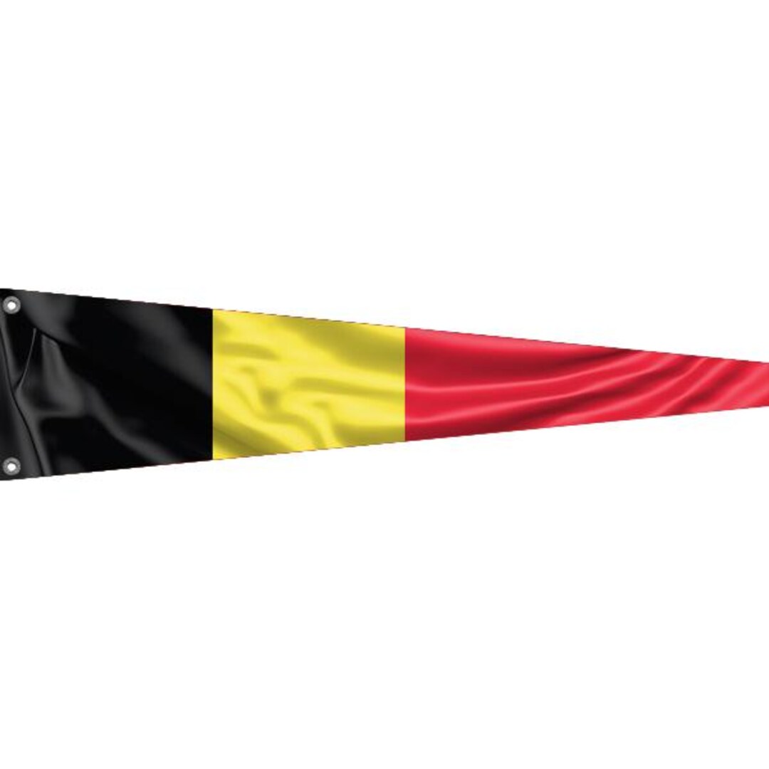 Belgium Pennant Flag Unique Design Print High Quality Materials 9 Sizes ...