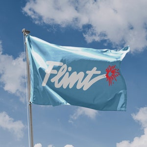 Flint Flag, Michigan USA | Unique Design Print | Hiqh Quality Materials ...