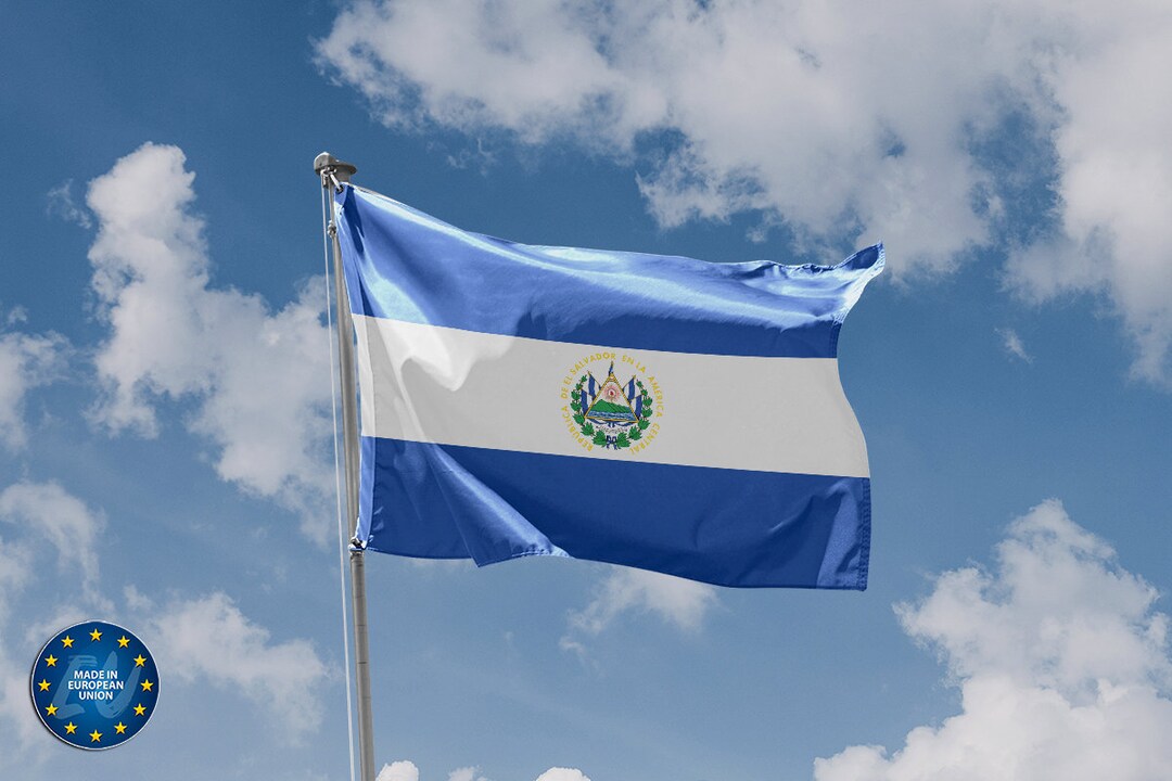 Flag of El Salvador | Unique Design Print | High Quality Materials | 5 Sizes | Made in EU - Etsy