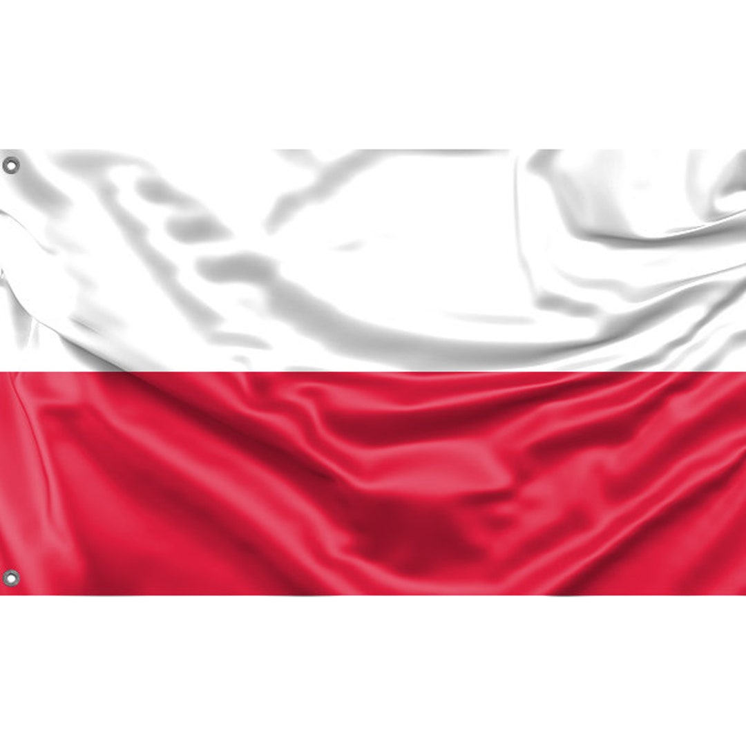 Poland Flag Unique Design Print High Quality Materials 5 Sizes Made in ...