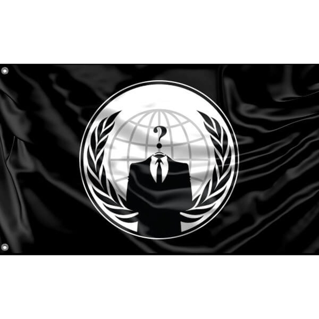 Anonymous Flag II Unique Design Print High Quality Materials Size 3x5 ...