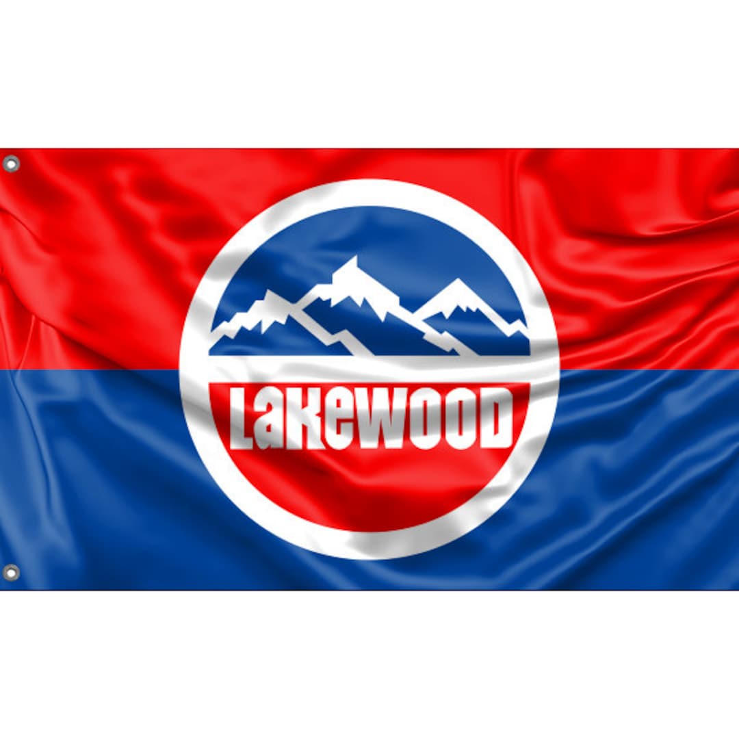 Lakewood Flag, Colorado USA Unique Design Print Hiqh Quality Materials ...